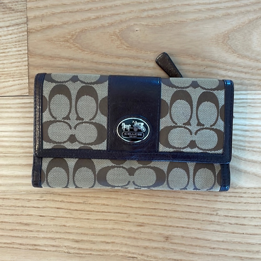 Coach Signature Bifold Wallet - Gem